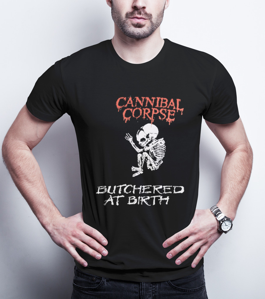 Cannibal Corpse Butchered At Birth Skeleton T-Shirt
