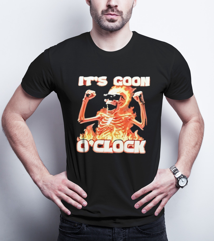 It's Goon O' Flaming Skeleton Fist Pump T-Shirt