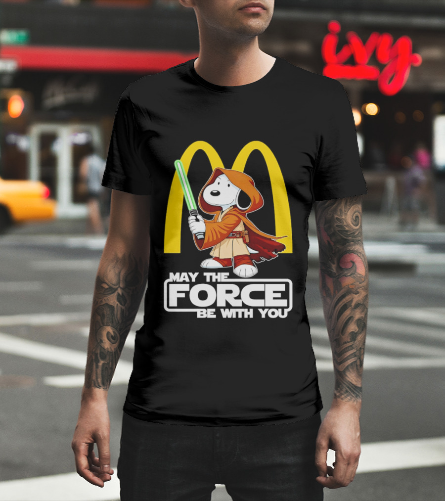 May The Force Be With You Snoopy Jedi McDonald's T-Shirt