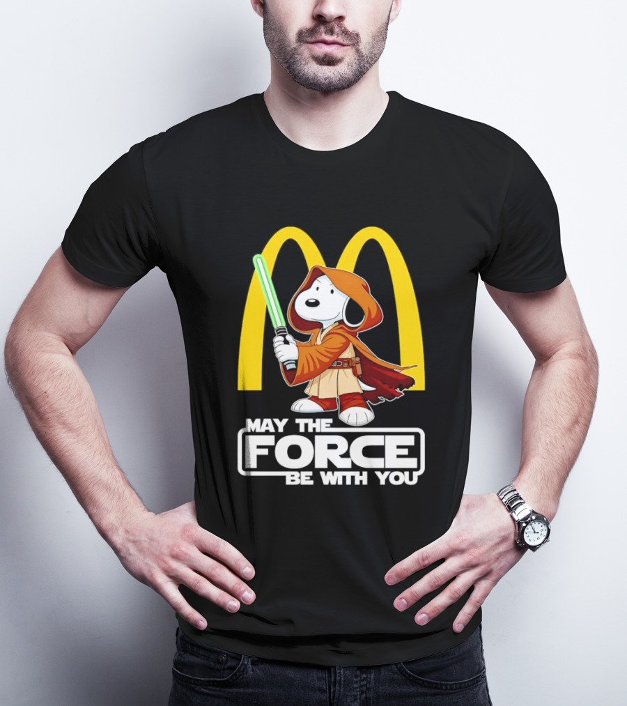 May The Force Be With You Snoopy Jedi McDonald's T-Shirt
