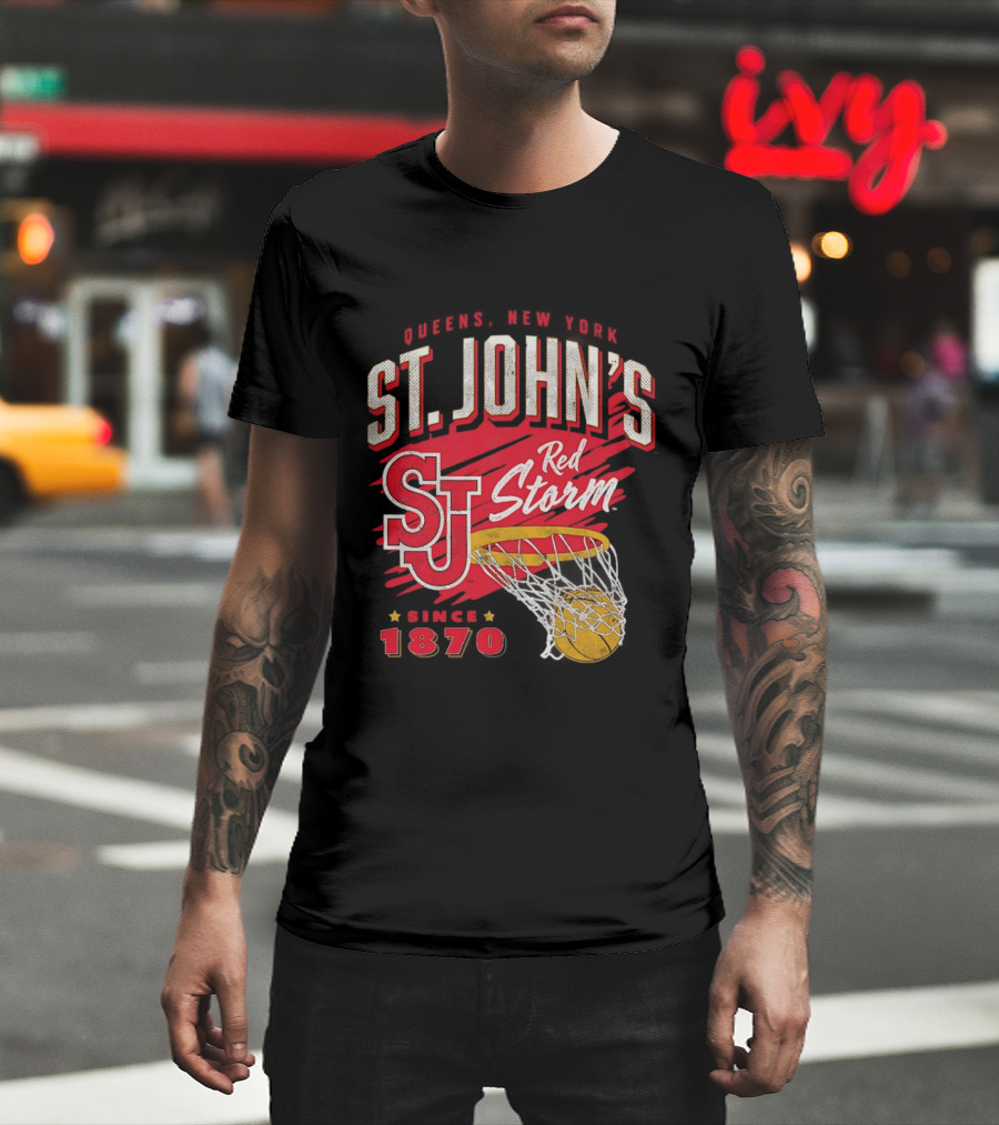 St John's Red Storm Basketball New York Since 1870 Queens T-Shirt