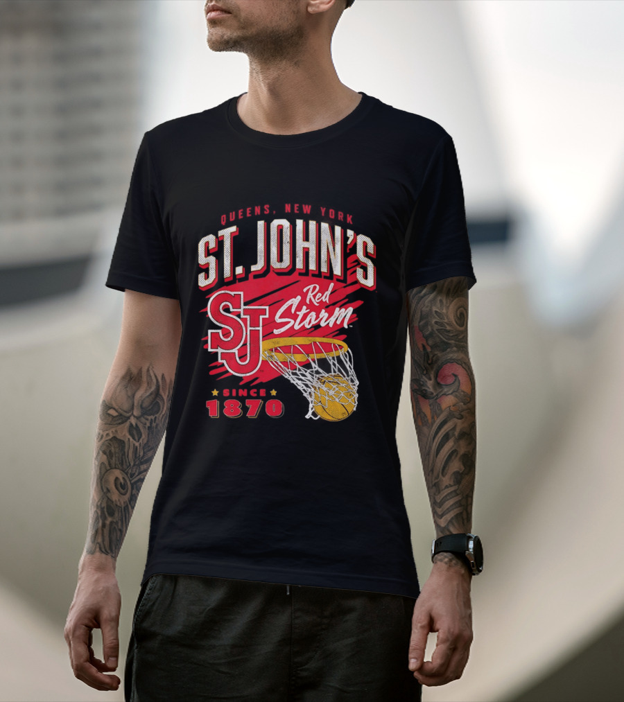 St John's Red Storm Basketball New York Since 1870 Queens T-Shirt