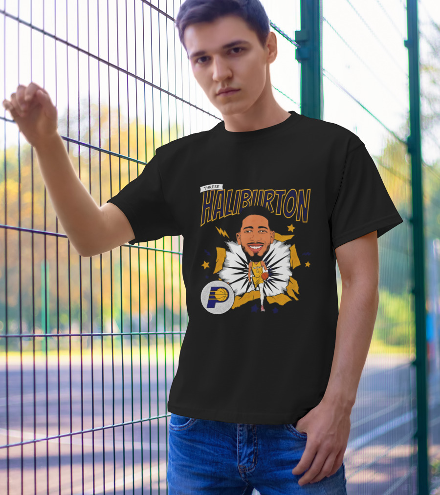 Haliburton Indiana Pacers Basketball Stars T-Shirt