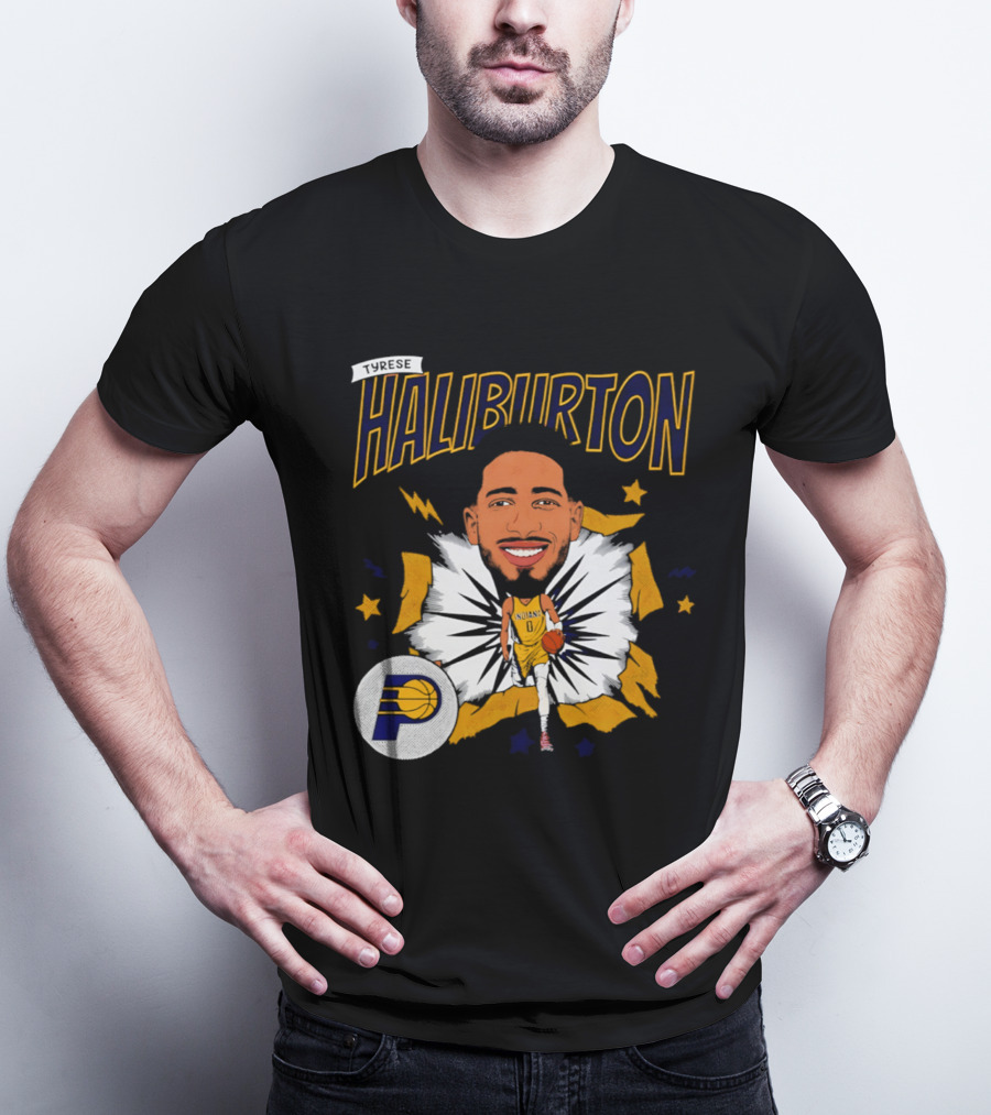 Haliburton Indiana Pacers Basketball Stars T-Shirt