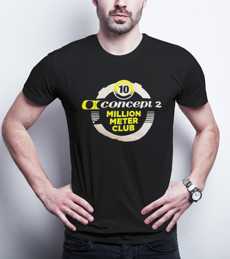 Concept 2 Million Meter Club 10 Anniversary T-Shirt