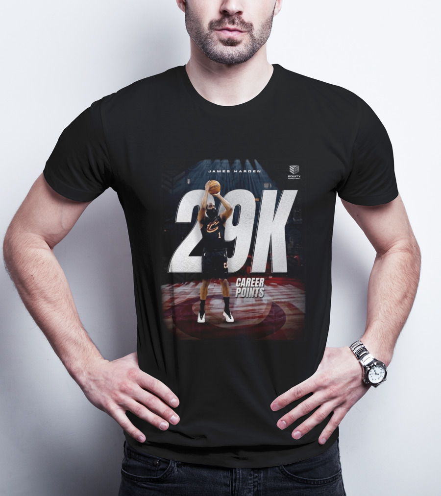 James Harden 29K Career Points NBA Milestone Celebration T-Shirt