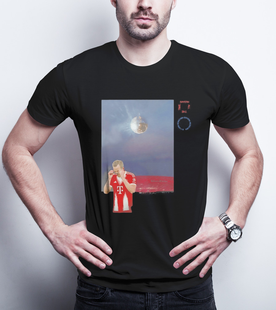 Harry Kane Bayern Munich Disco Ball Football T-Shirt