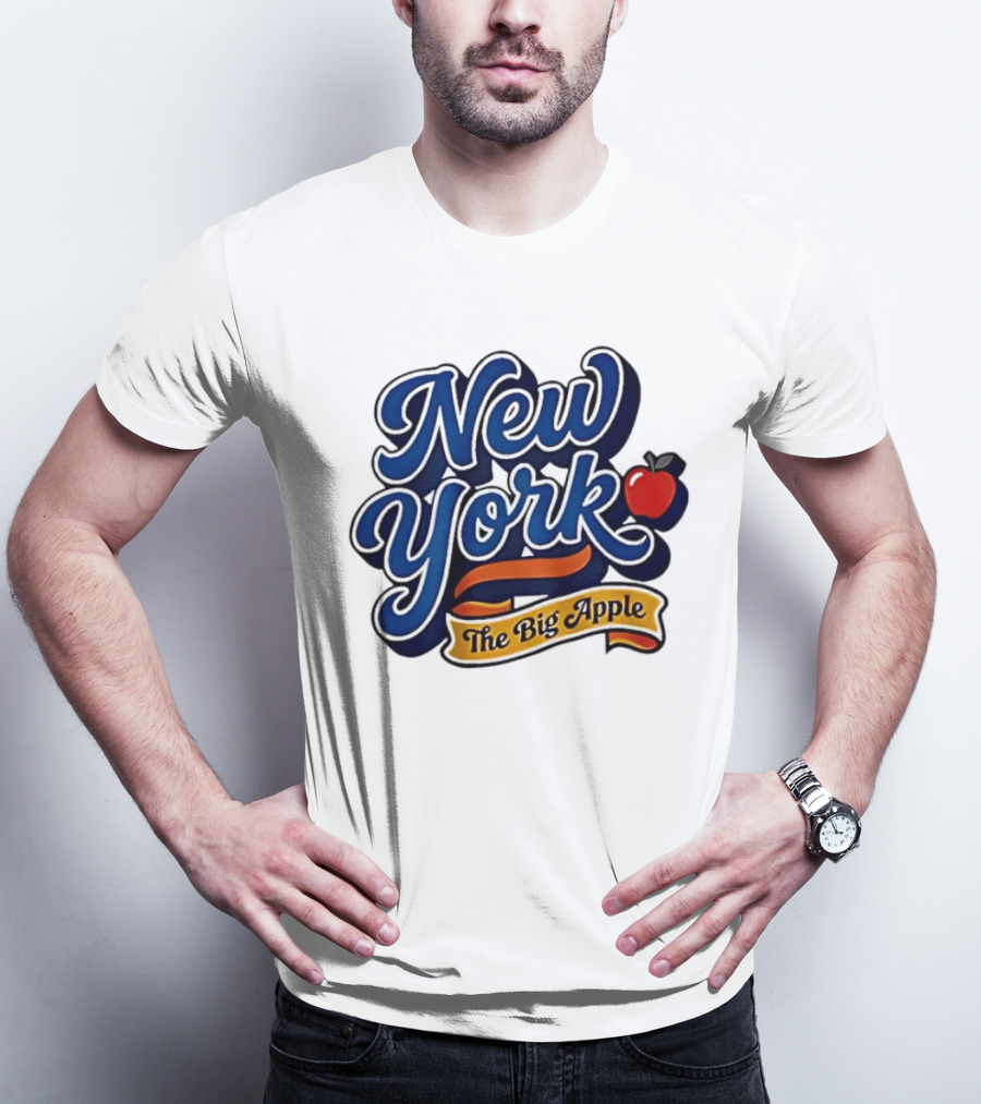 New York The Big Apple Classic Red Apple T-Shirt