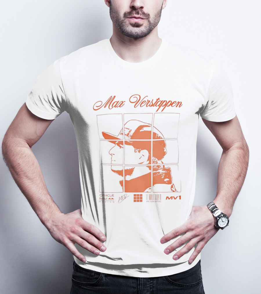 Max Verstappen Red Bull Racing Driver Puzzle T-Shirt