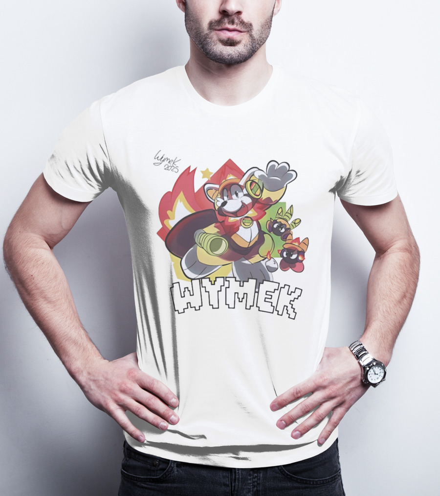 Wymek 2025 Hedgehog Character With Vibrant Colors And Companions T-Shirt