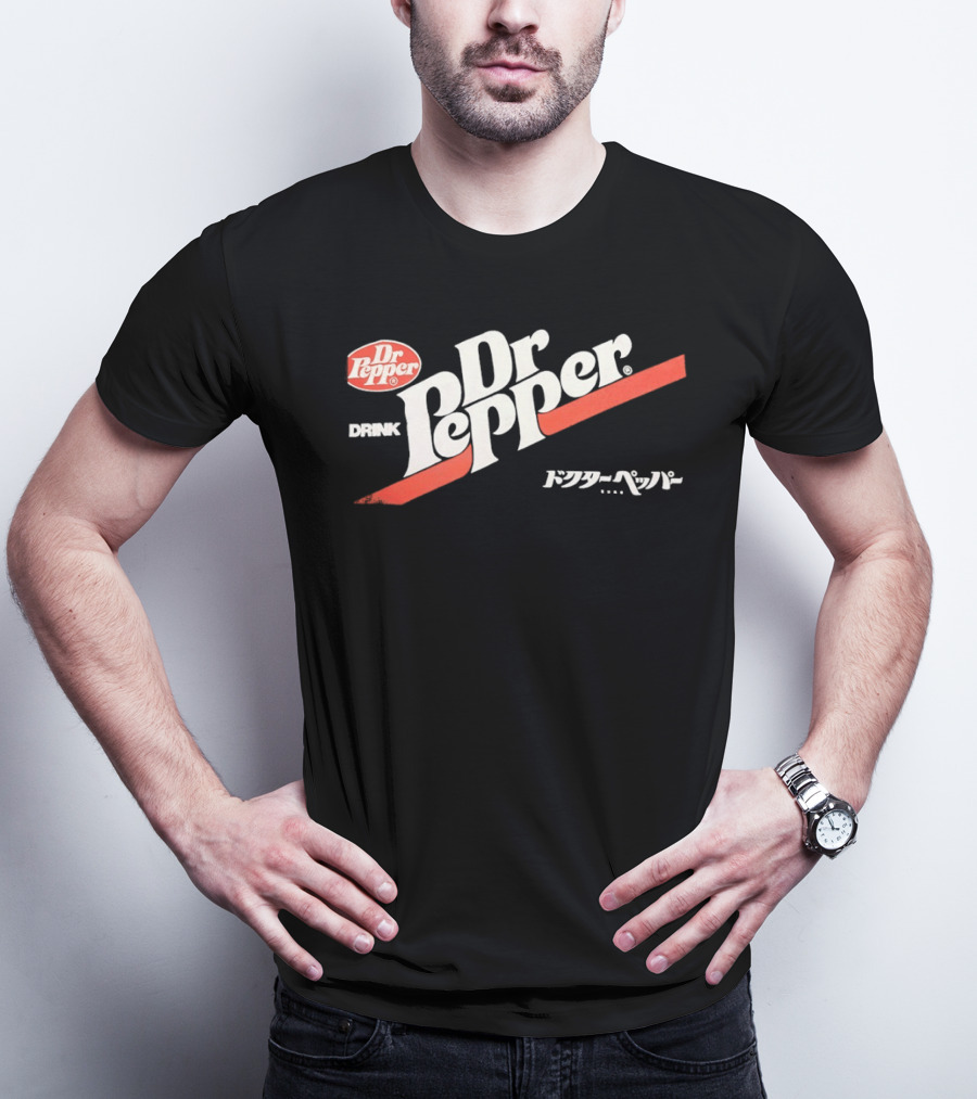 Dr Pepper Drink Japanese Katakana 70s T-Shirt