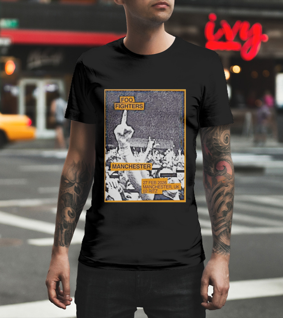 Foo Fighters Manchester 27 Feb 2026 UK O2 Ritz T-Shirt