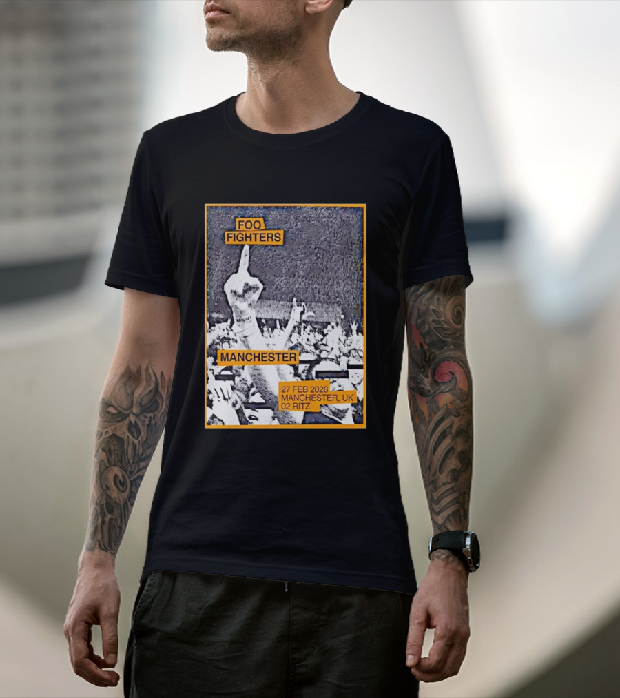 Foo Fighters Manchester 27 Feb 2026 UK O2 Ritz T-Shirt
