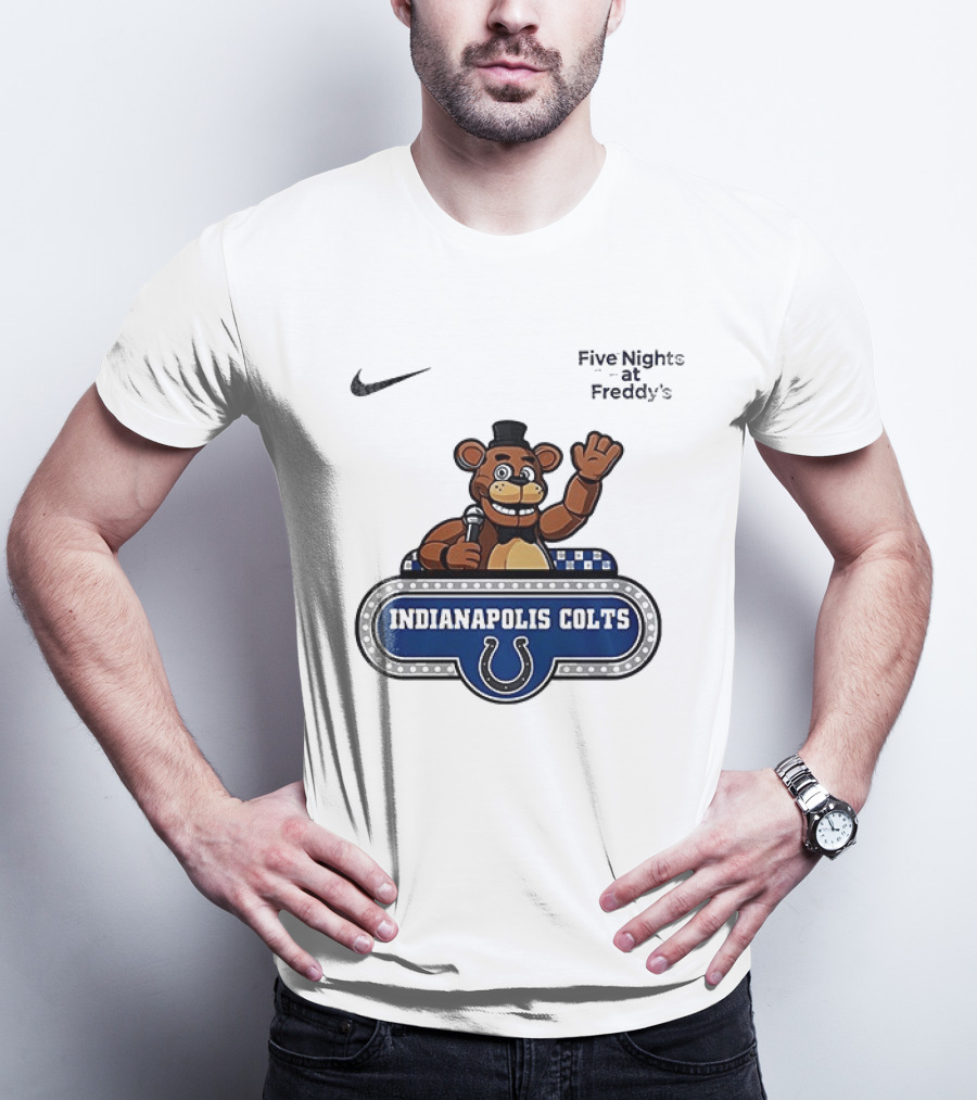 Nike Five Nights At Freddy's Indianapolis Colts Collaboration T-Shirt