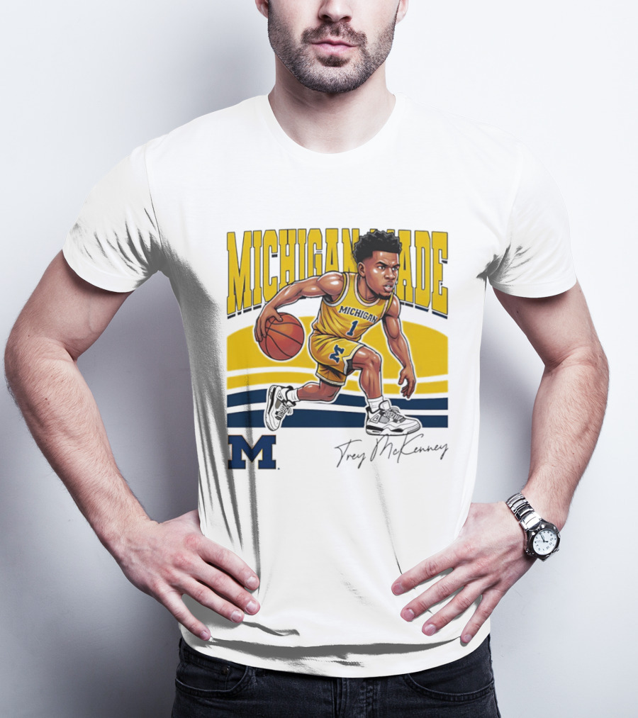 Trey McKenney Michigan Made Basketball Wolverines 2026 T-Shirt