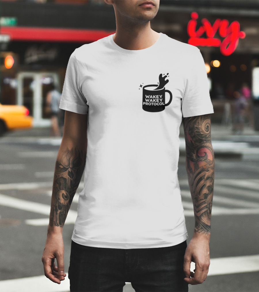 Wakey Wakey Protocol Coffee Spill Cup T-Shirt