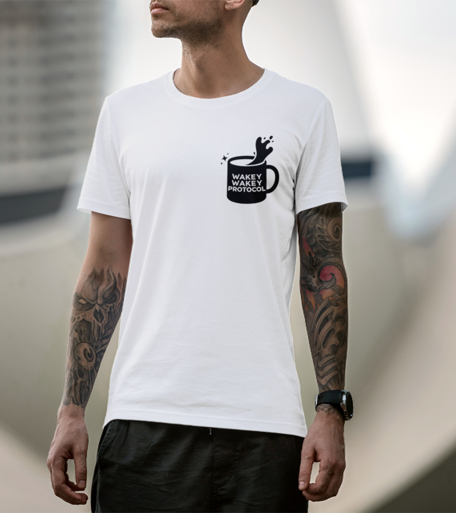 Wakey Wakey Protocol Coffee Spill Cup T-Shirt