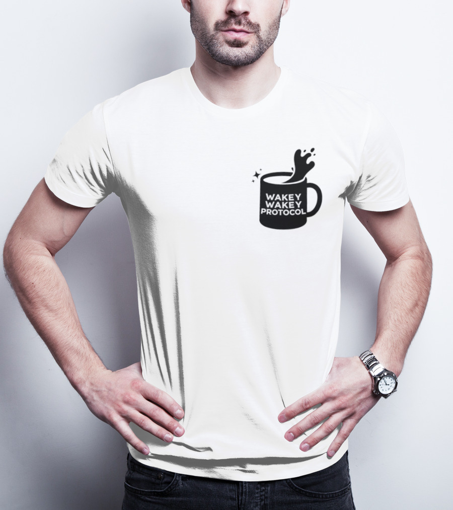 Wakey Wakey Protocol Coffee Spill Cup T-Shirt