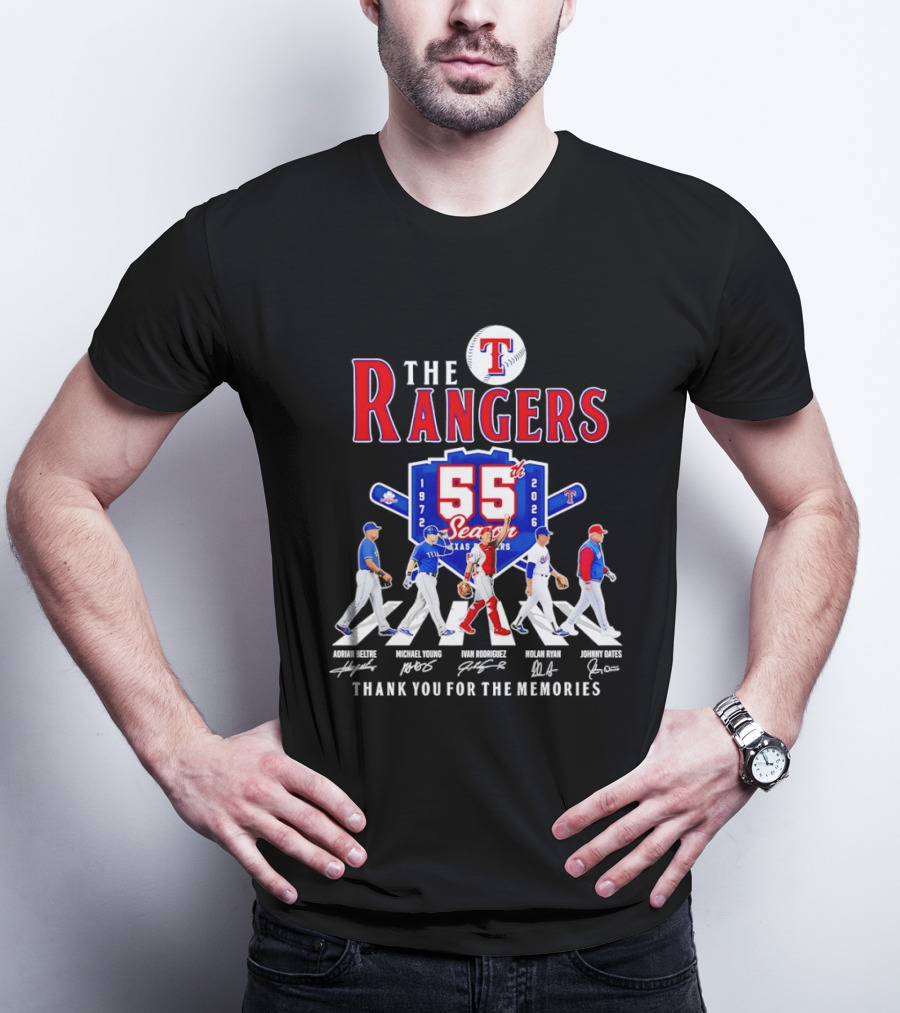 The Rangers 55th Season 1972 2026 Thank You For The Memories T-Shirt