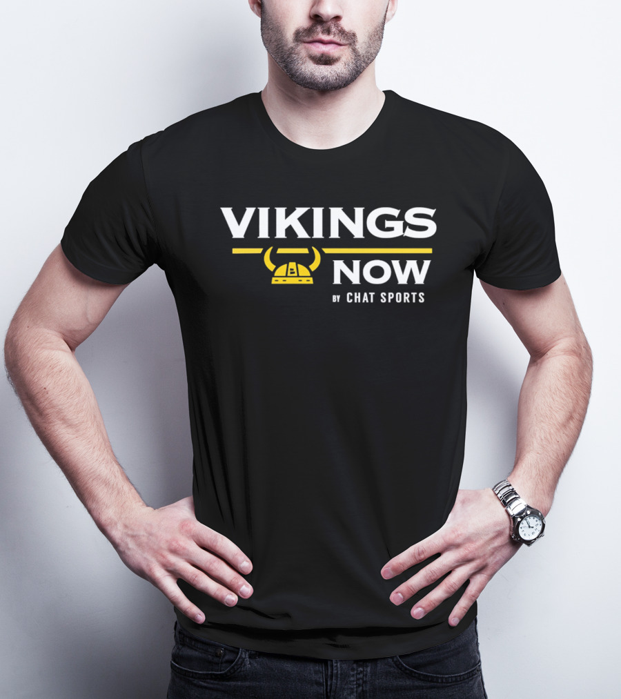 Vikings Now Chat Sports Minnesota Vikings Horns Helmets T-Shirt