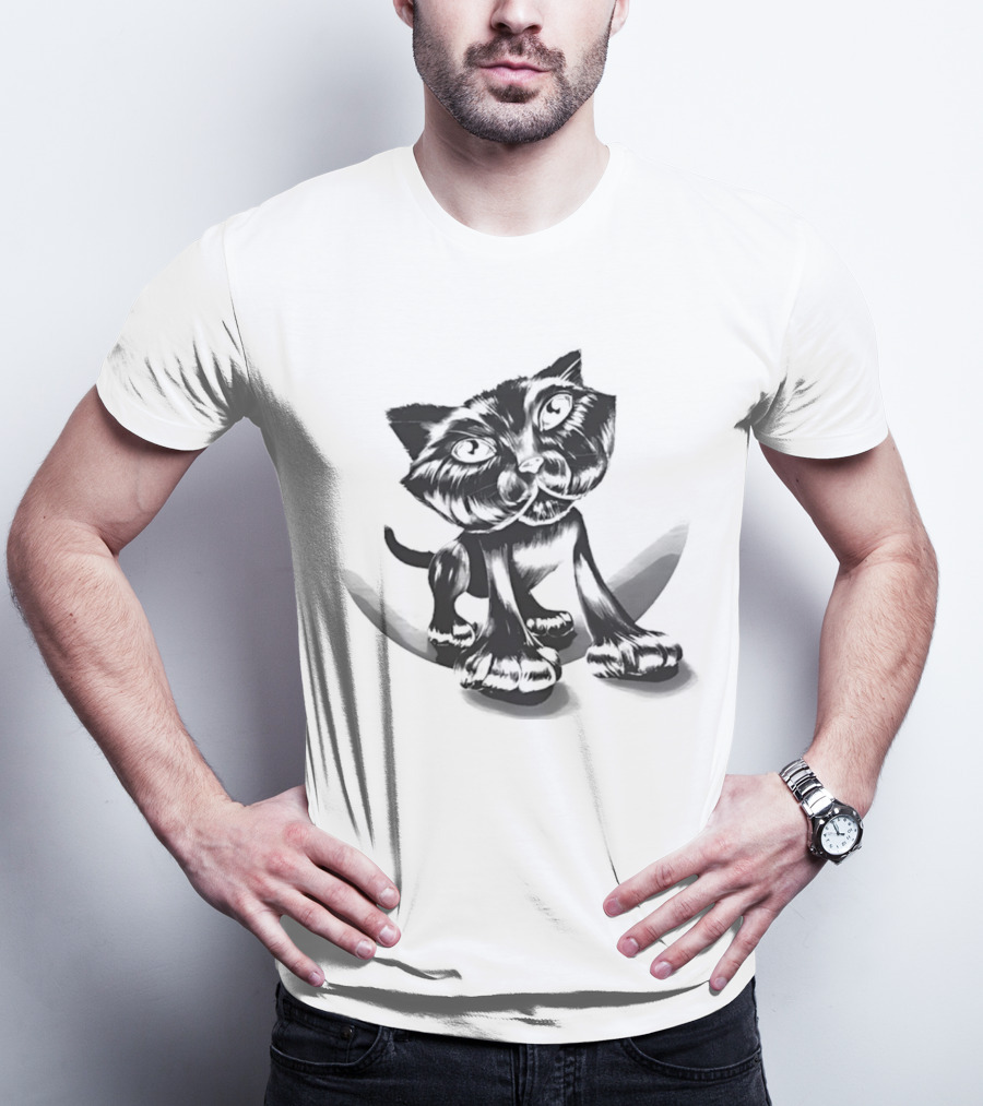 Charles Bruce Foundation Kursid Cat Sketch T-Shirt