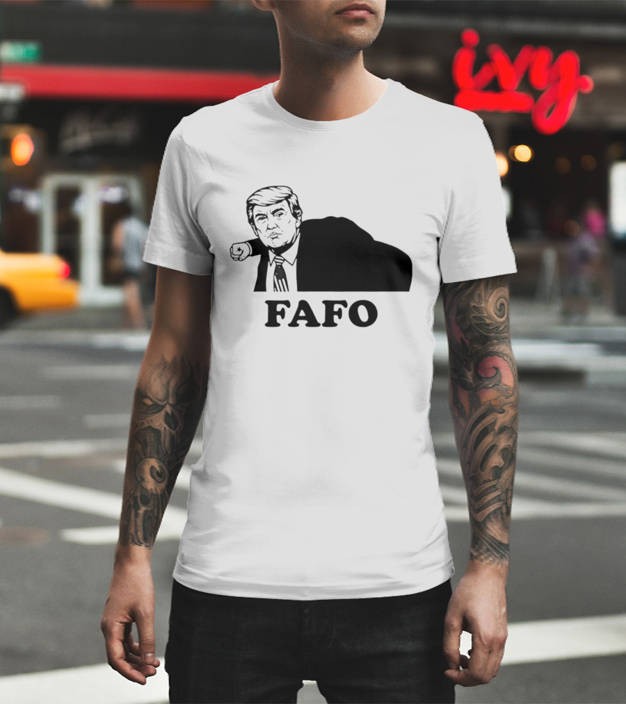 Donald Trump FAFO Punching T-Shirt