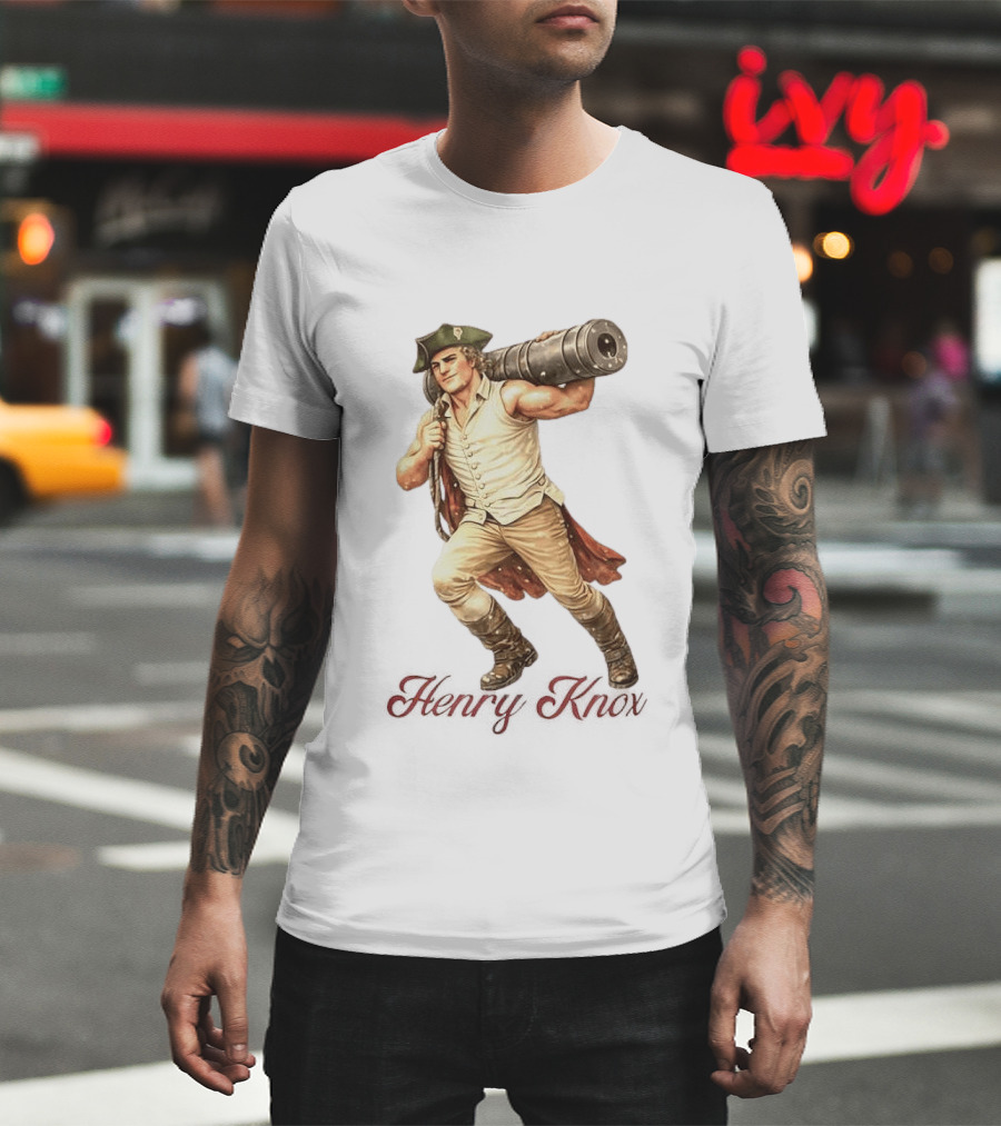 Henry Knox Revolutionary War Cannon Carrier T-Shirt