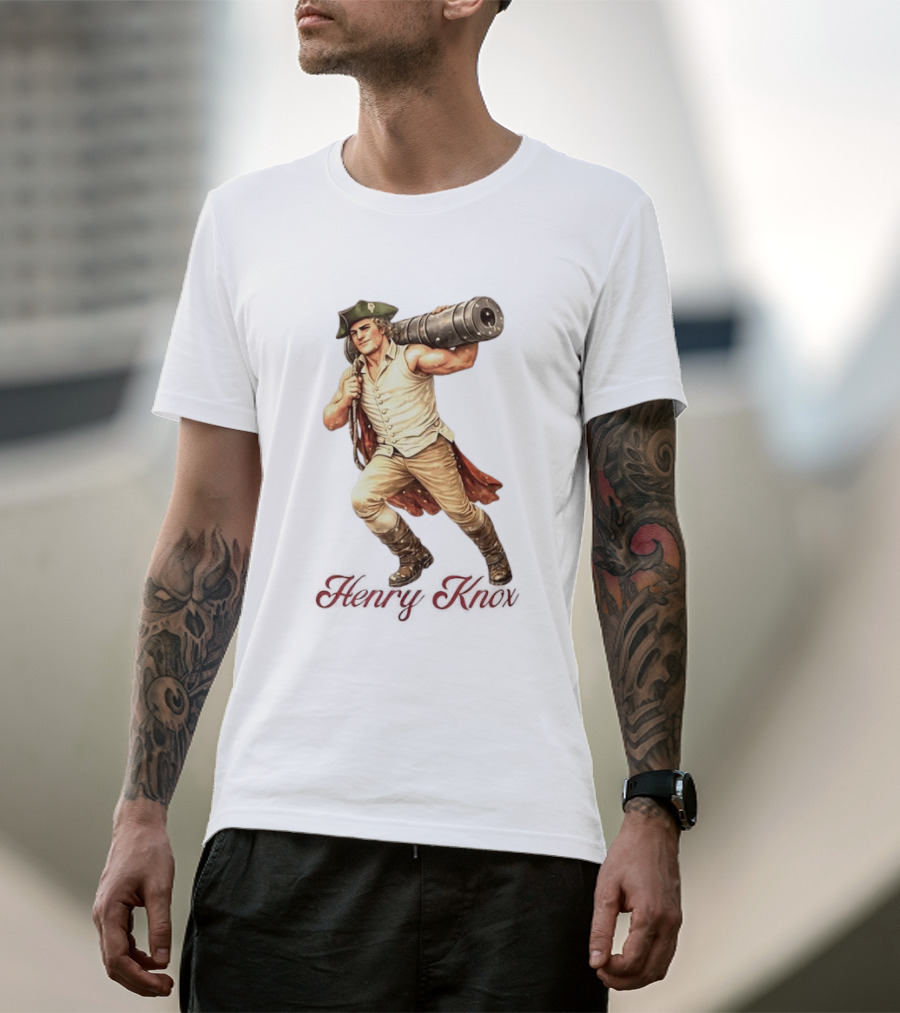 Henry Knox Revolutionary War Cannon Carrier T-Shirt