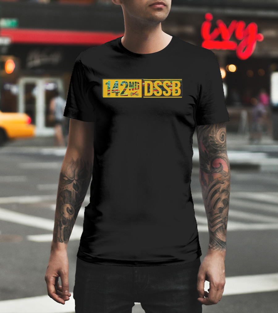 142nd DSSB Brigade Support Battalion Tank And Rifle T-Shirt