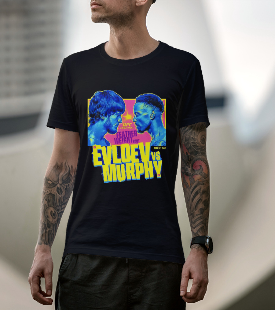 UFC Fight Night Featherweight Bout Evloev Vs Murphy 2026 Match Up T-Shirt