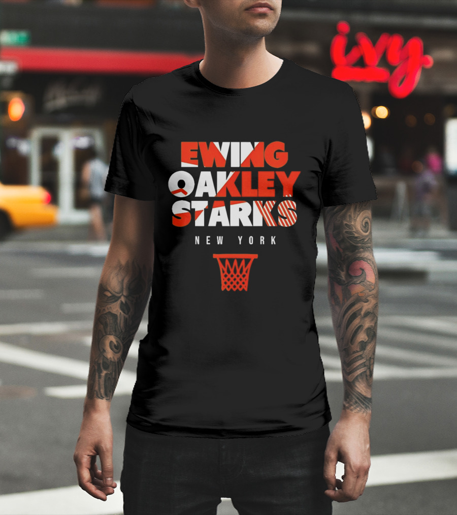Ewing Oakley Starks New York Basketball Legacy T-Shirt