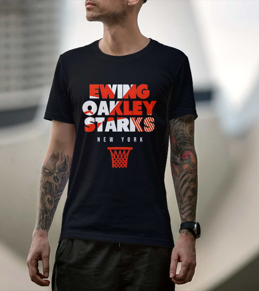 Ewing Oakley Starks New York Basketball Legacy T-Shirt