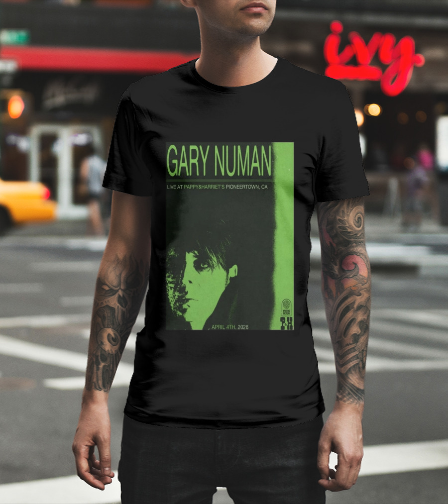 Gary Numan Live At Pappy & Harriet's Pioneertown CA April 4th 2026 T-Shirt