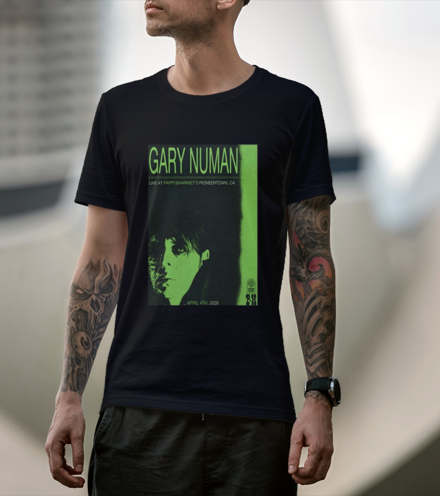 Gary Numan Live At Pappy & Harriet's Pioneertown CA April 4th 2026 T-Shirt