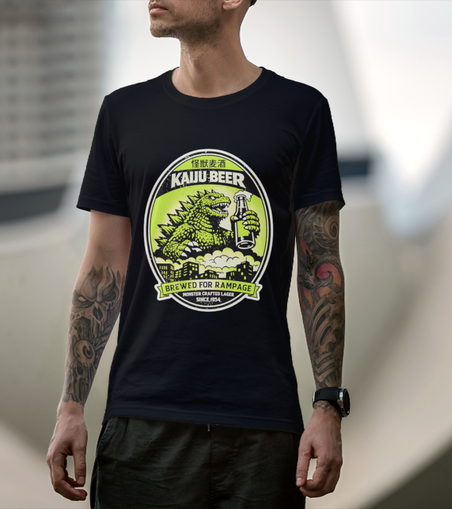 Kaiju Beer Brewed For Rampage Monster Crafted Lager Since 1954 T-Shirt