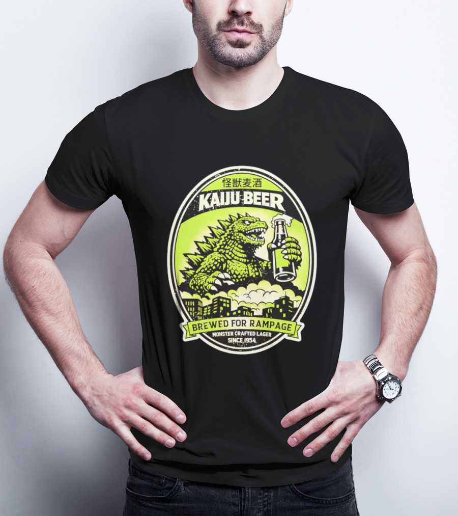 Kaiju Beer Brewed For Rampage Monster Crafted Lager Since 1954 T-Shirt