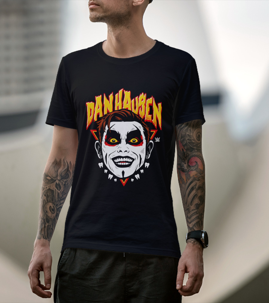 Danhausen WWE Big Head Yellow Eyes Face Paint T-Shirt
