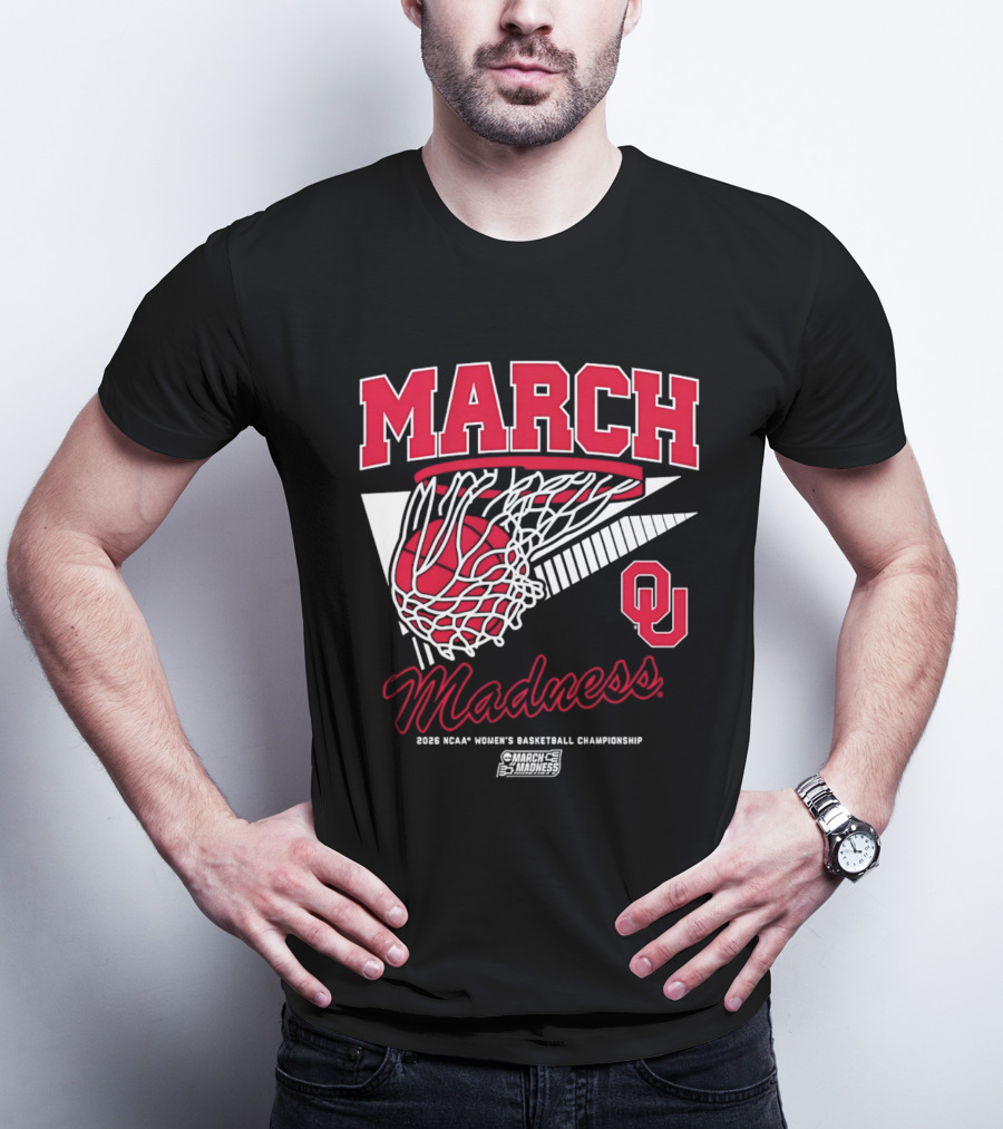 Oklahoma Sooners March Madness 2026 NCAA Women's Basketball Championship T-Shirt