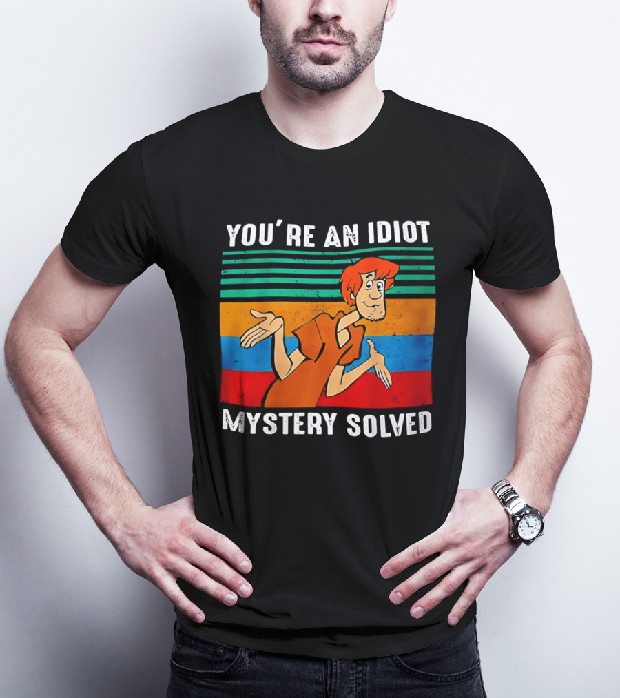You're An Idiot Mystery Solved Shaggy T-Shirt