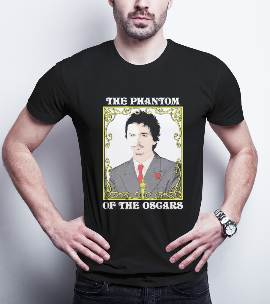 The Phantom Of The Awards Mask Suit Rose Oscar T-Shirt