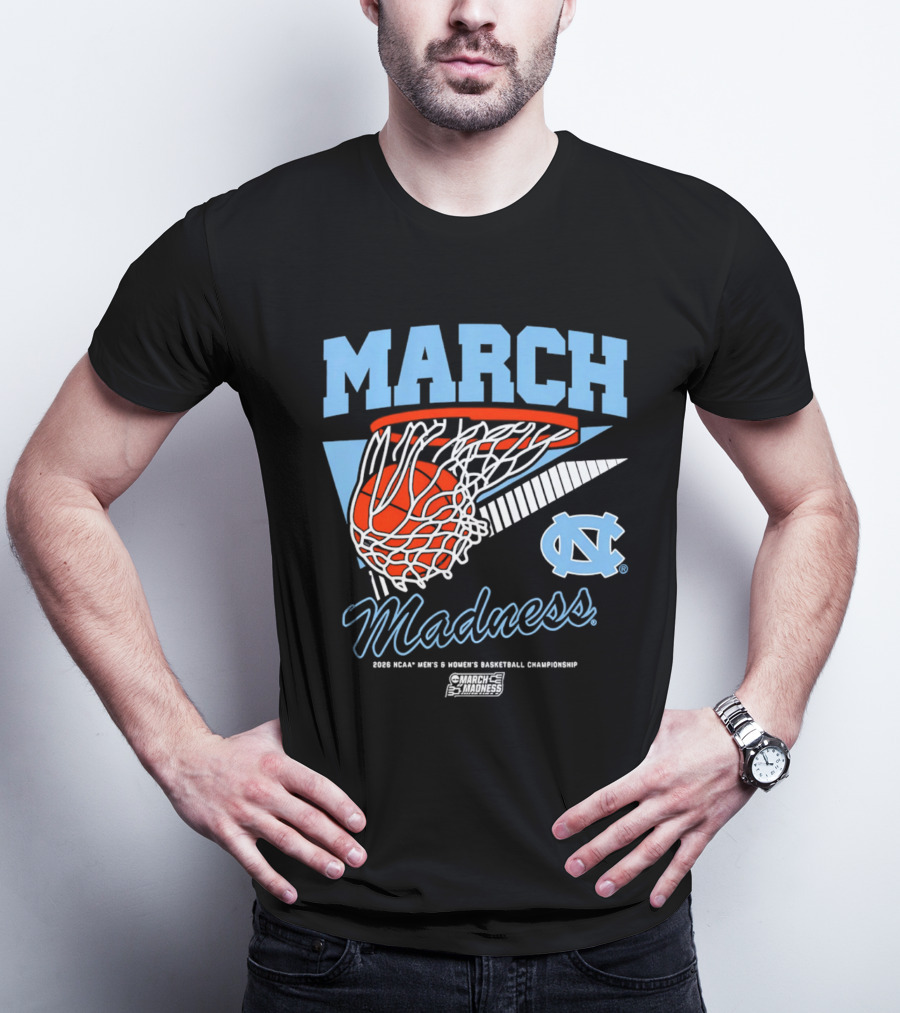 UNC Tar Heels 2026 March Madness NCAA Basketball Championship T-Shirt