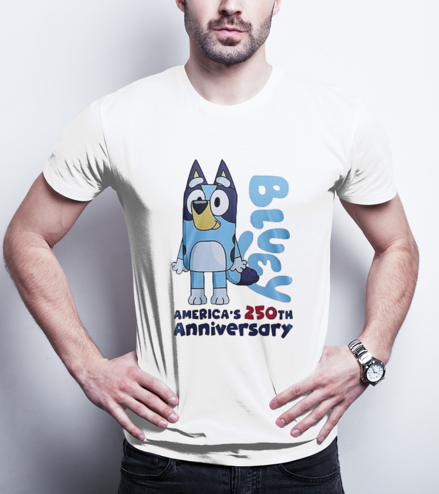 Bluey America's 250th Anniversary Celebrating Little Moments Big Freedom T-Shirt