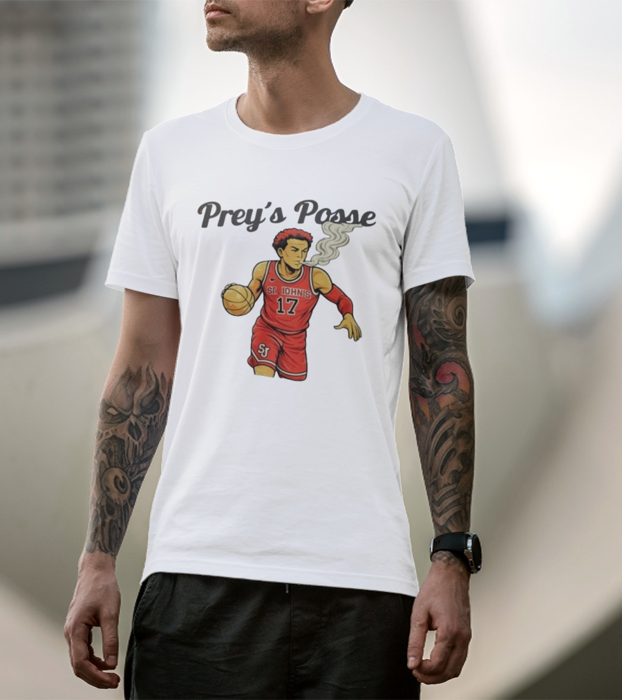 Prey's Posse St. John's Basketball 17 Smoky Dunk T-Shirt