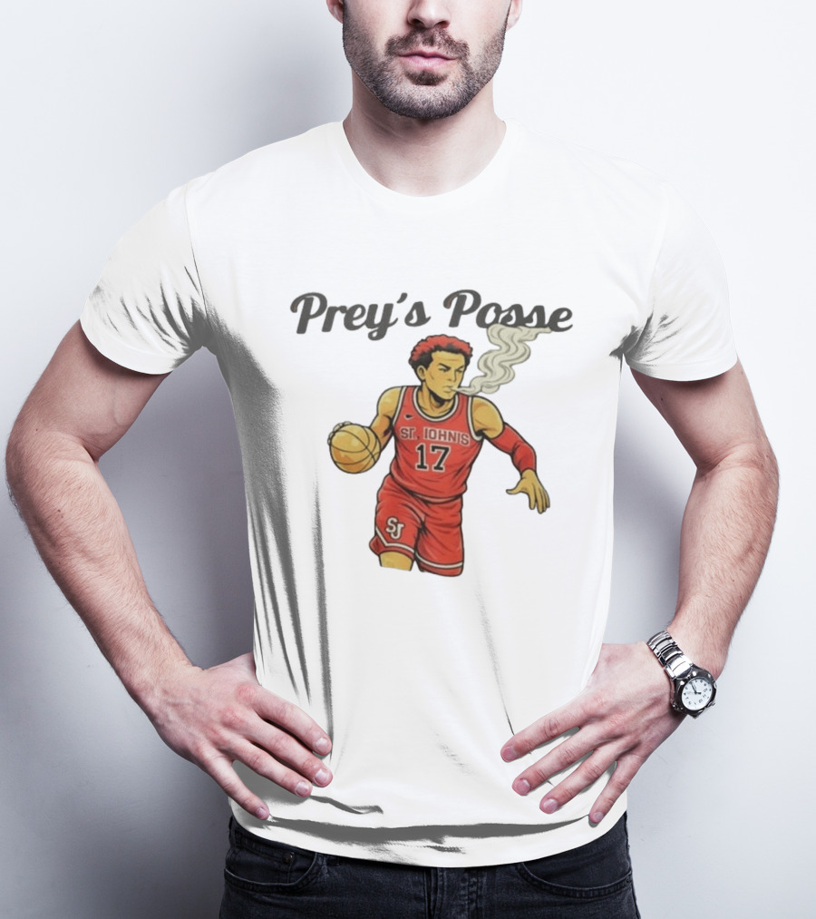 Prey's Posse St. John's Basketball 17 Smoky Dunk T-Shirt