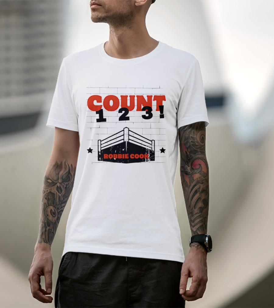 Robbie Cook Count 1 2 3 Boxing Ring T-Shirt