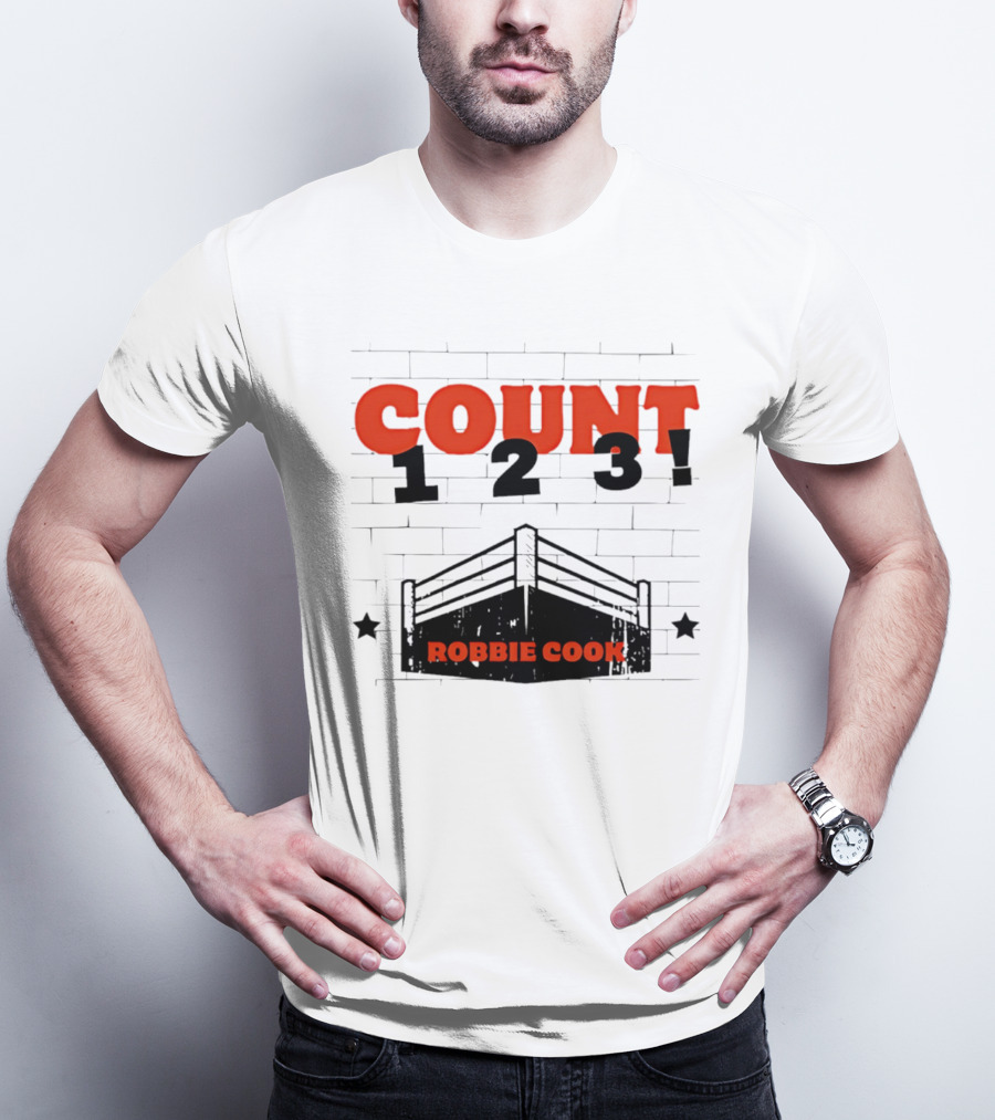 Robbie Cook Count 1 2 3 Boxing Ring T-Shirt