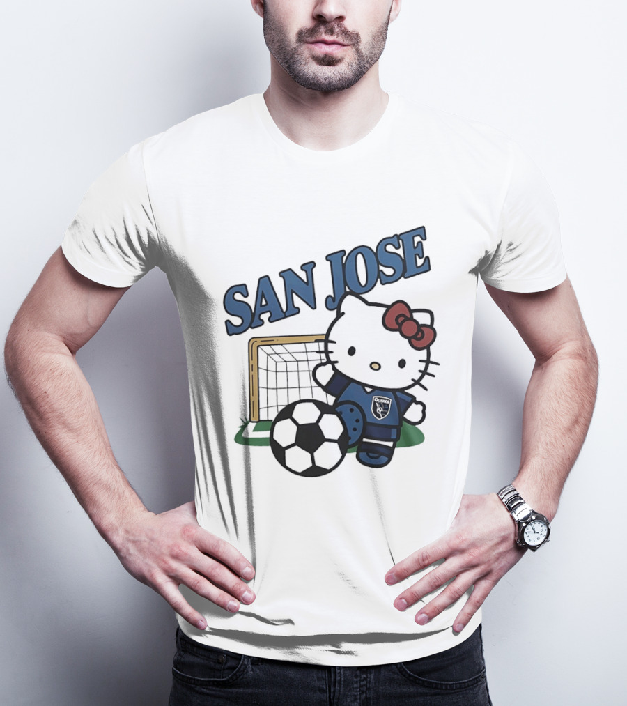 San Jose Earthquakes FC Hello Kitty Soccer Collaboration T-Shirt