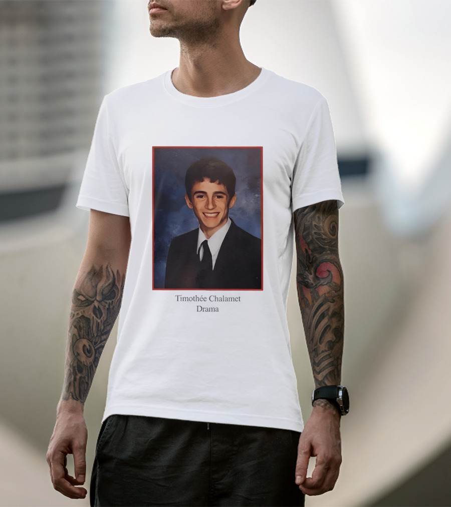 Timothee Chalamet Yearbook Photo 90s T-Shirt