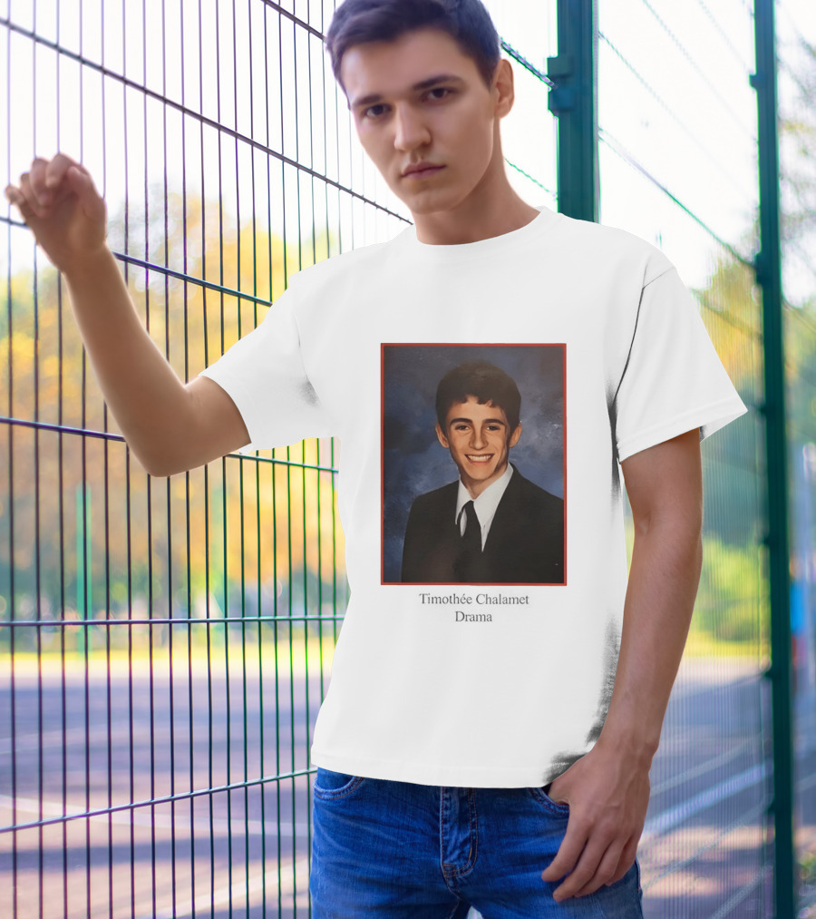 Timothee Chalamet Yearbook Photo 90s T-Shirt