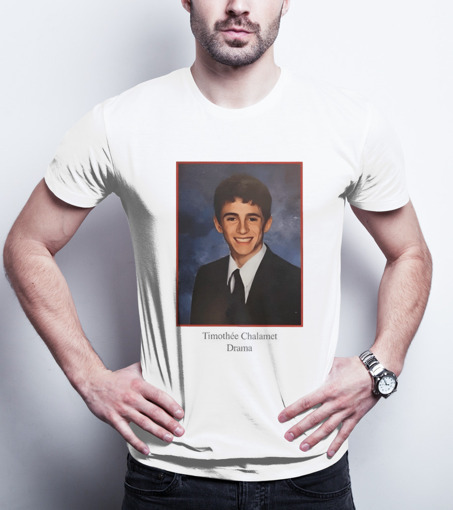 Timothee Chalamet Yearbook Photo 90s T-Shirt